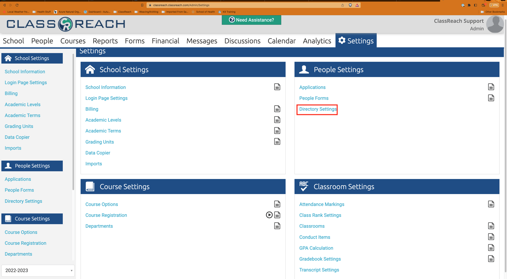 OLD--Setting Up Your School Directory