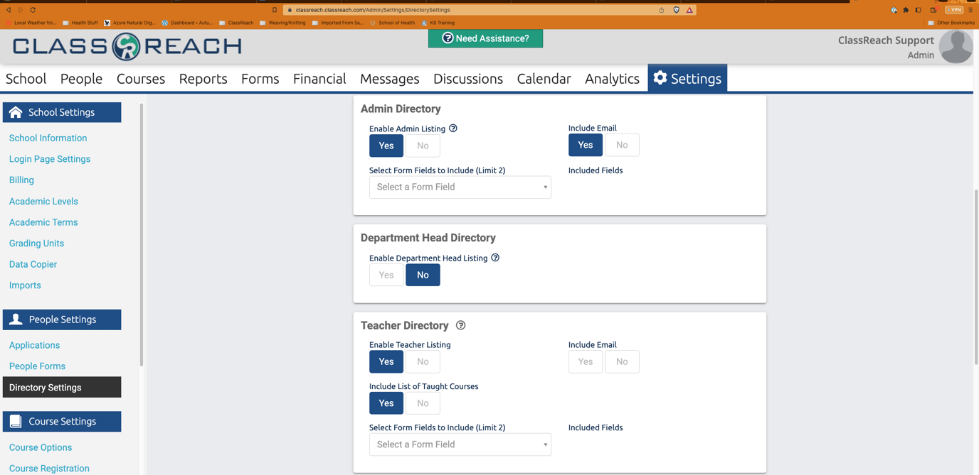 OLD--Setting Up Your School Directory