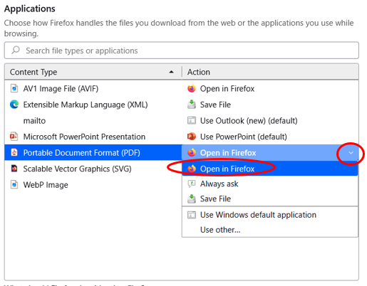 FAQ - How do I get documents (files, PDFs, etc) to open in a browser window instead of ...