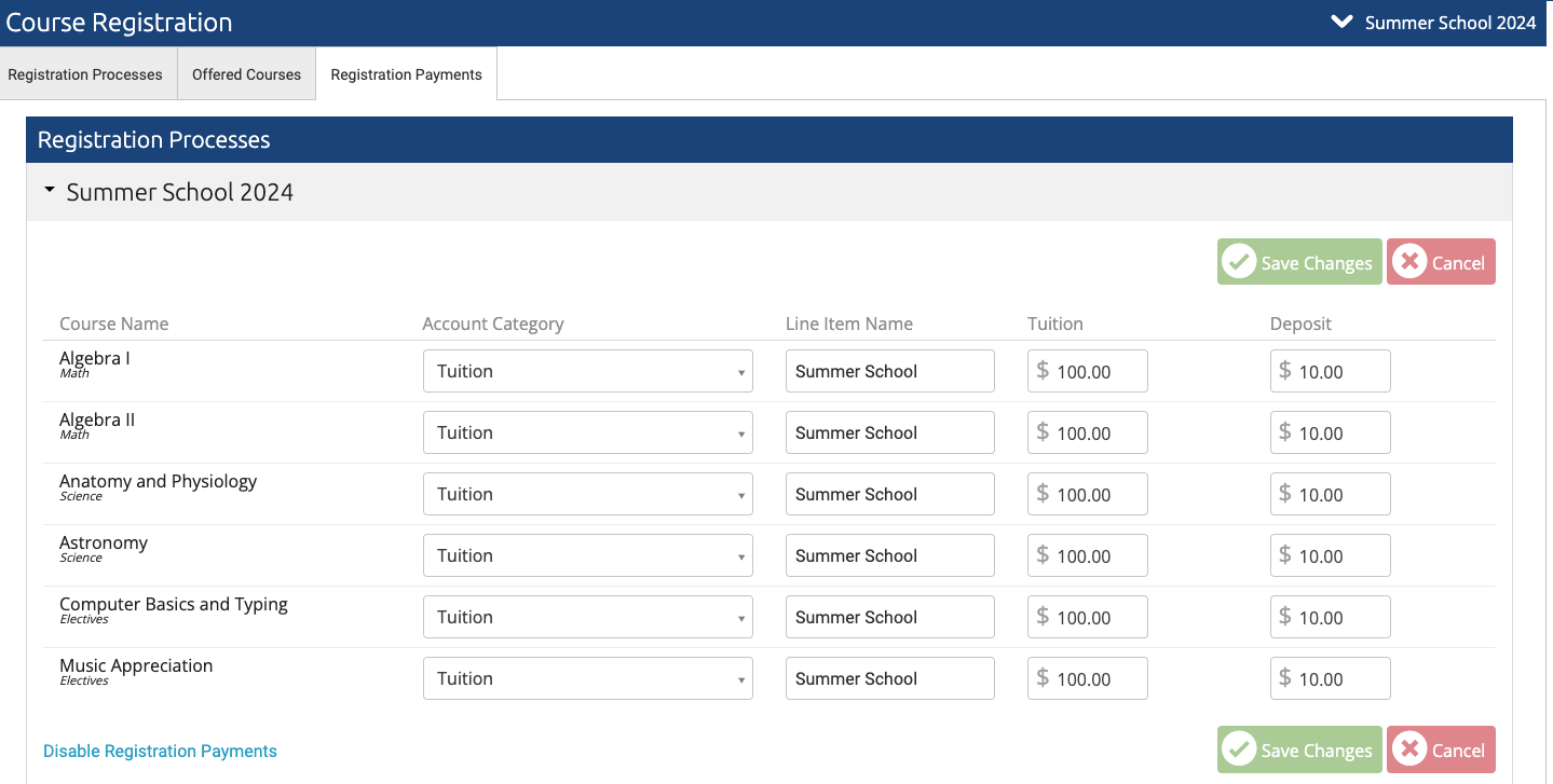 Course Registration Part 3 - Registration Payments