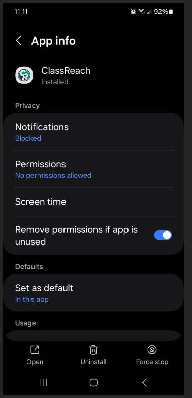ClassReach Mobile App